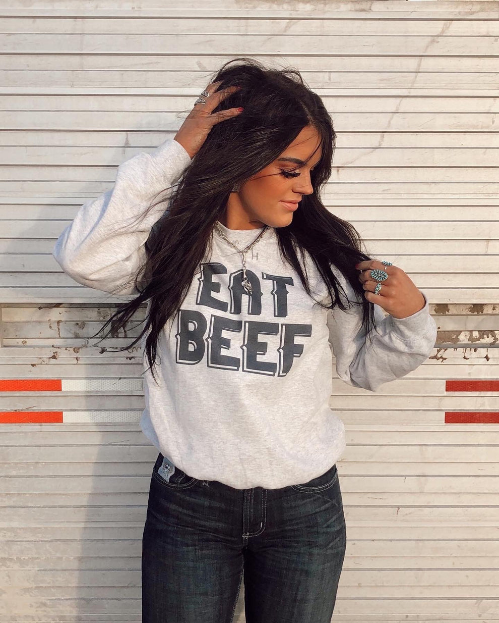 Eat Beef Crewneck – Triple J Ranchwear